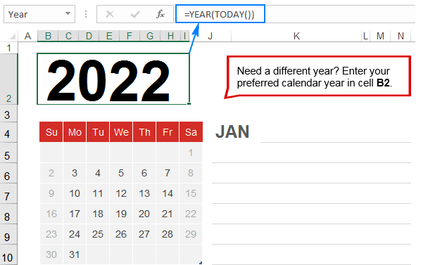 Customize Excel Calendar Template Myritebook Learn Tutorials 