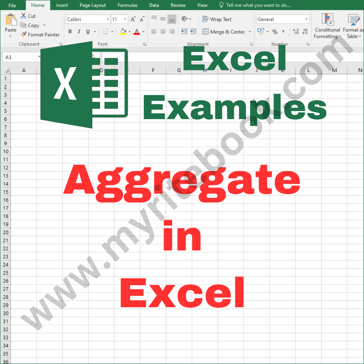 Excel Example Aggregate In Excel Myritebook Learn Tutorials