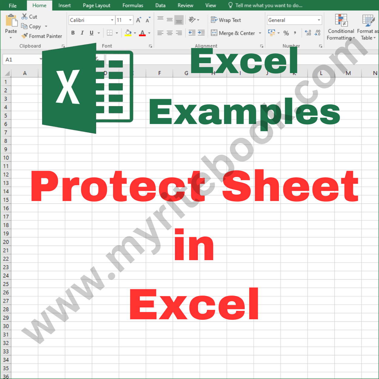 Excel Example - Protect Sheet in Excel – Myritebook - Learn Tutorials Excel Example - Protect Sheet in Excel – Myritebook - Learn Tutorials
